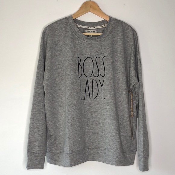 Rae Dunn | Tops | Rae Dunn Boss Lady Sweatshirt | Poshmark